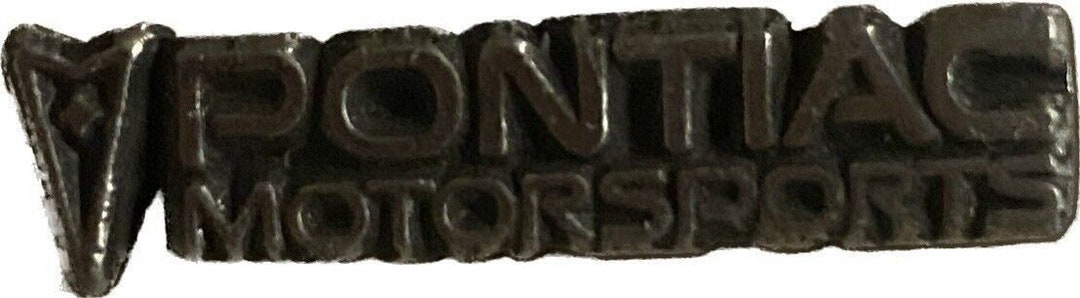 Pontiac Motorsports Metal Pin, Racing, Race Car Lapel Pinback, New, VTG ...
