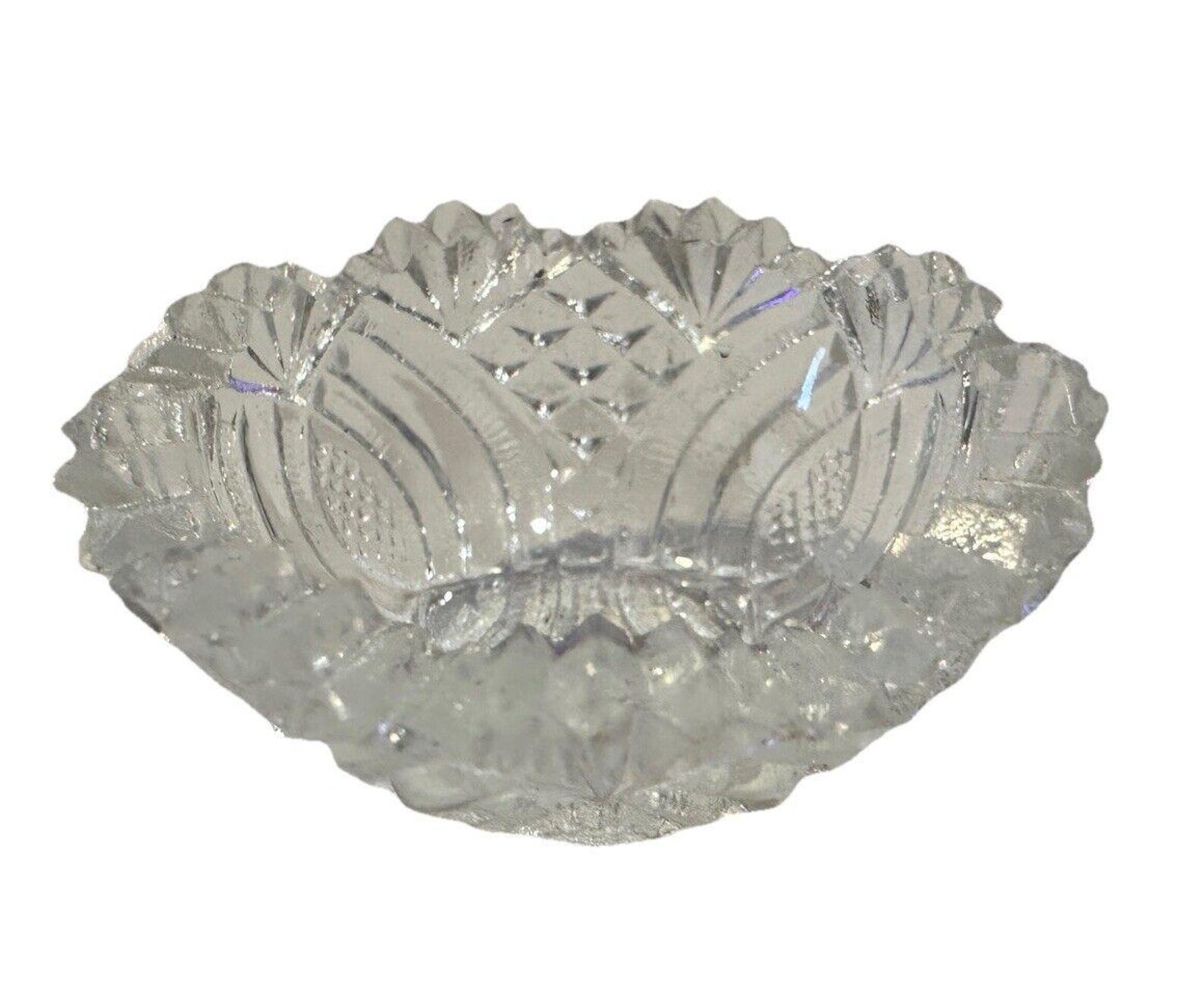 Eapg American Jubilee Pattern Clear Glass Salt Cellar / Salt Dip C ...