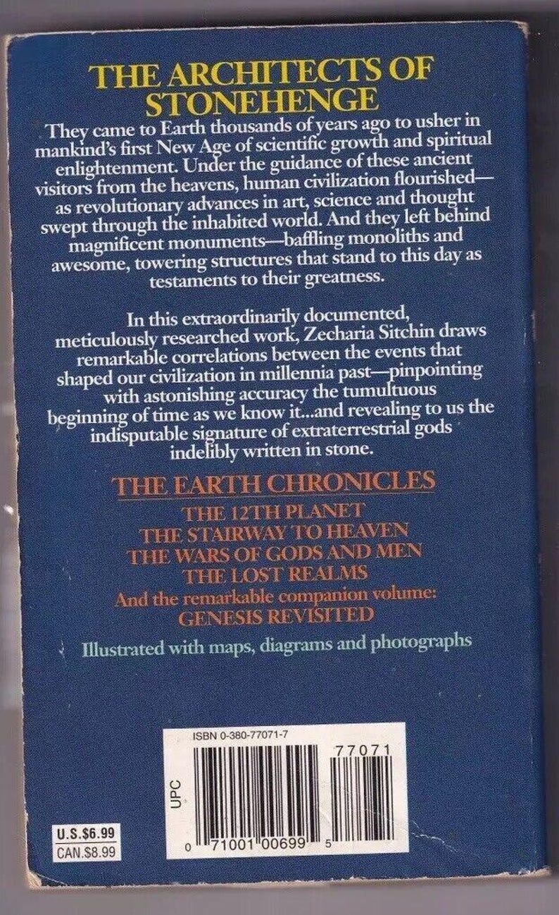 Earth Chronicles 5 When Time Began Zecharia Sitchin 1st Avon 1993 Vtg ...