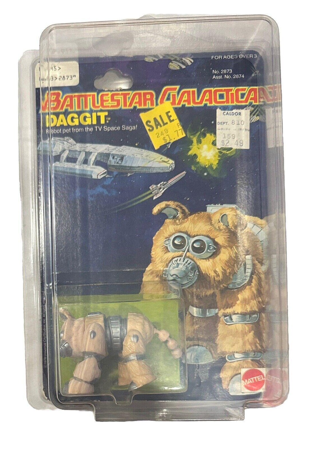 Mattel Battlestar Galactica Daggit Light Brown Action Figure New VTG ...