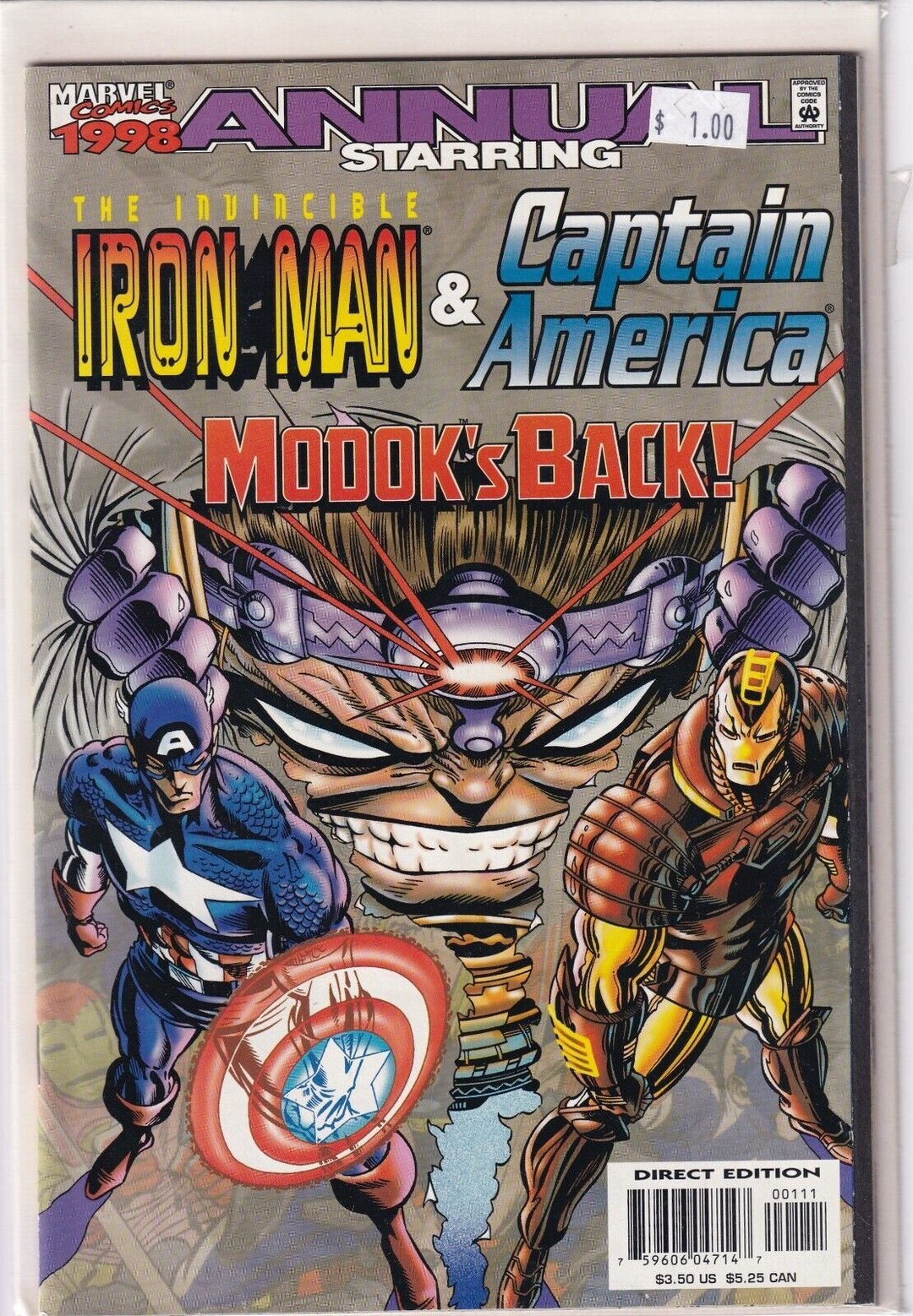 Marvel Comics 1998 Annual Starring Iron Man & Captain America Modok's ...