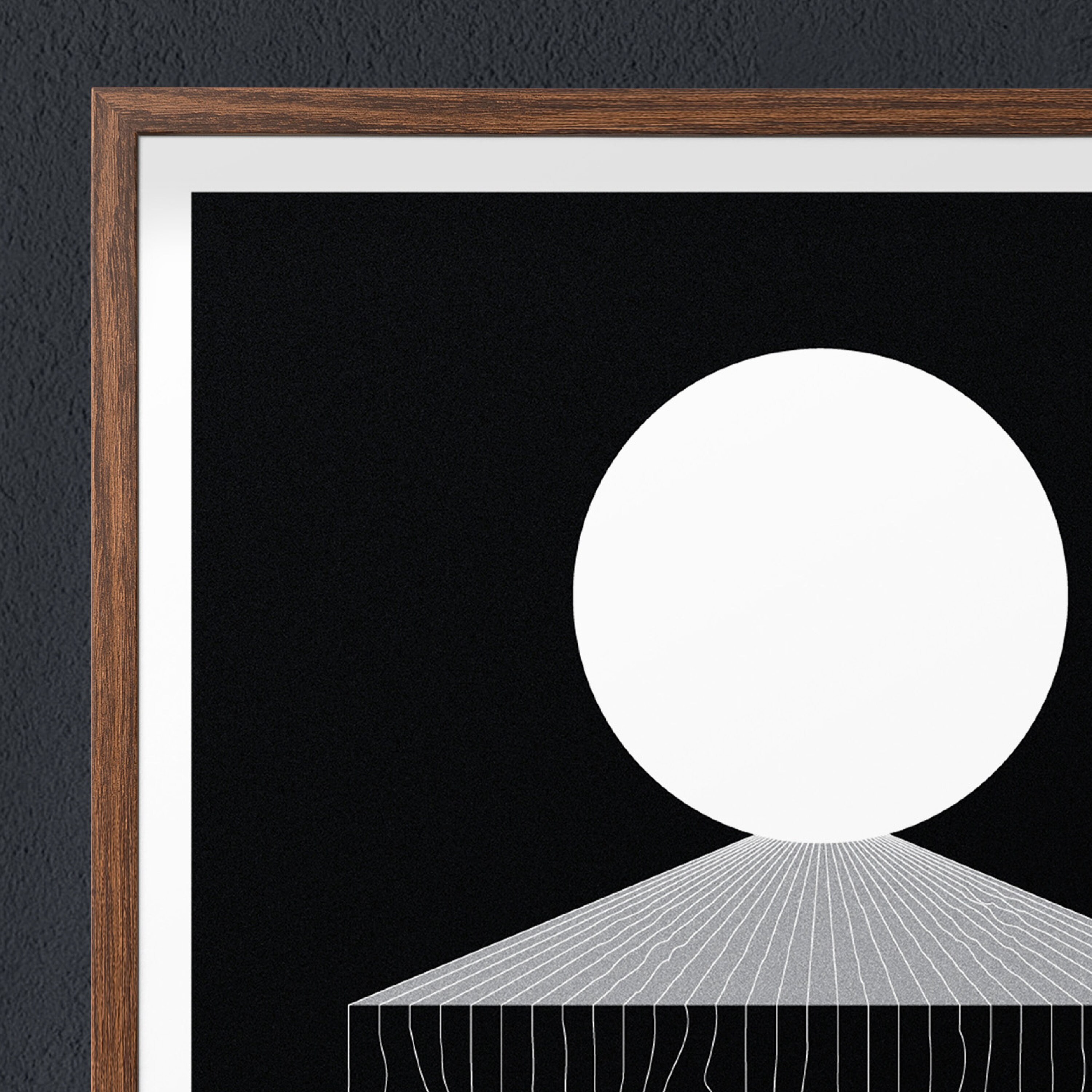 Currents Art Print. Gradation Series. Black and White Wall Art, 18x24 ...