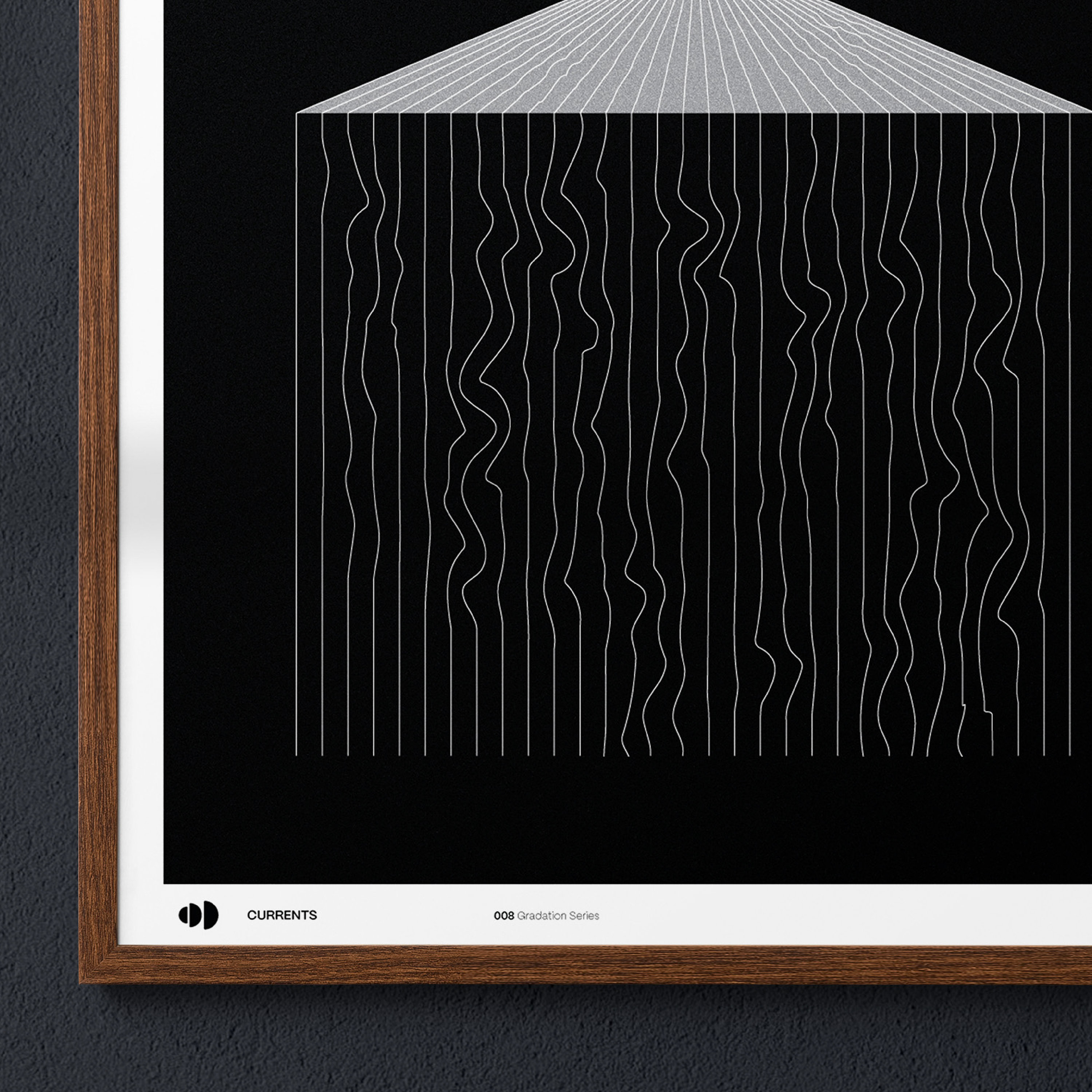 Currents Art Print. Gradation Series. Black and White Wall Art, 18x24 ...