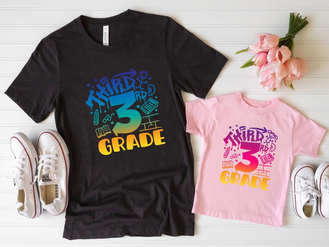 3rd Grade Girl and Boy Shirt, 3rd Grade Shirt,third Grade Teacher Team ...