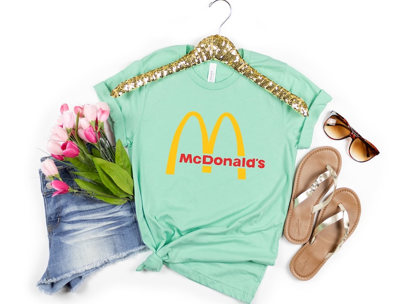 Mcdonald's Shirt Fast Food Shirt Worker Shirt Mc Shirt - Etsy