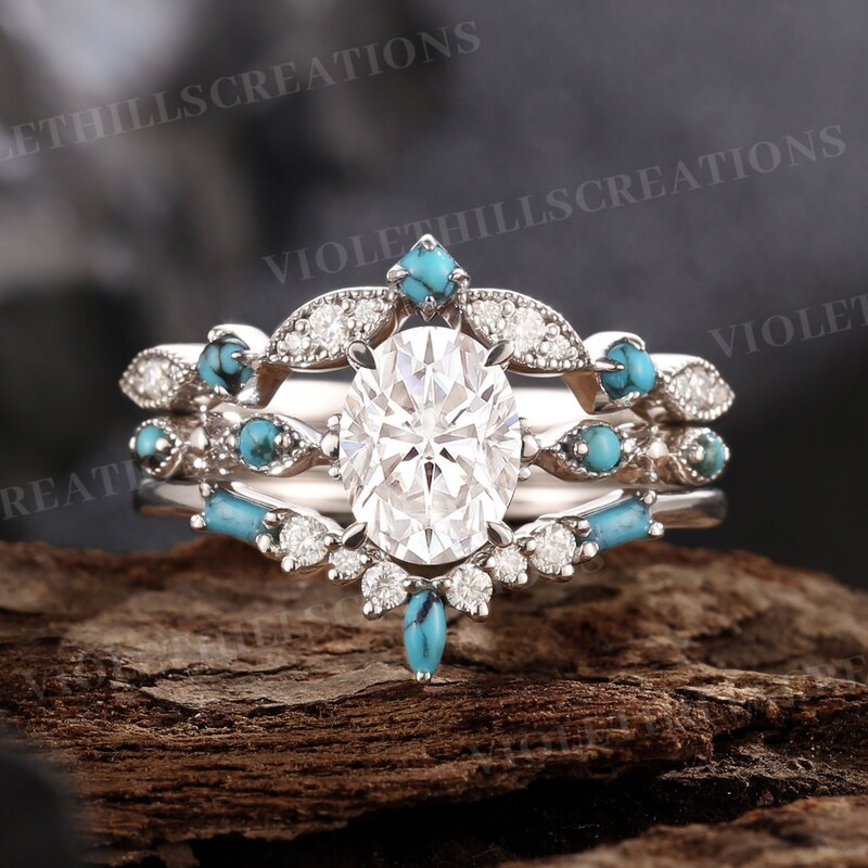 Turquoise Engagement Ring - Etsy