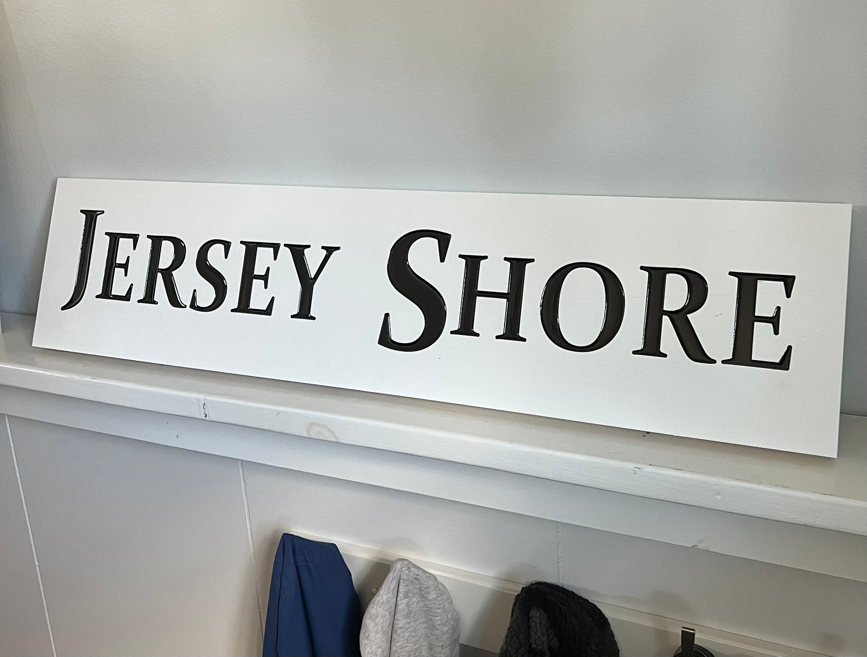 Jersey Shore Wood and Epoxy Sign - Etsy