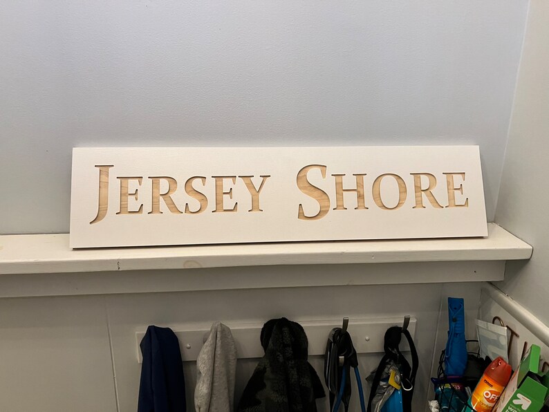 Jersey Shore Wood and Epoxy Sign - Etsy
