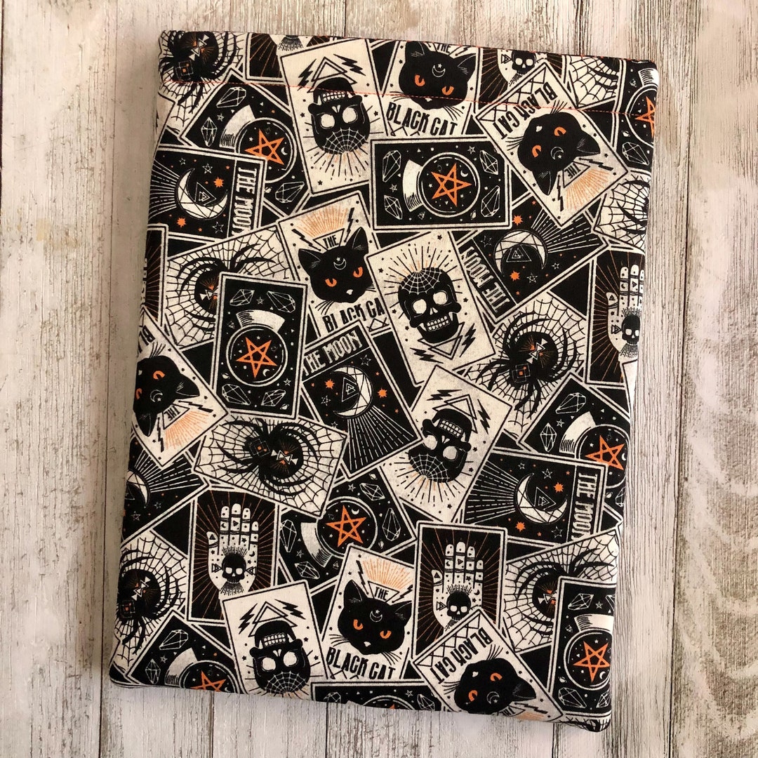 Tarot Card Book Sleeve, Padded Pouch, Book Cover, Halloween, Halloween ...
