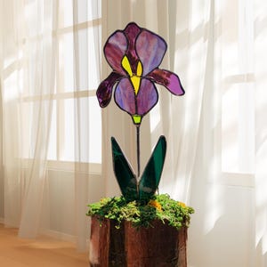 Iris Stained Glass Pattern Only - No Tutorial Attached - Etsy