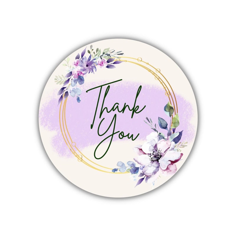 Thank You Stickers - Etsy