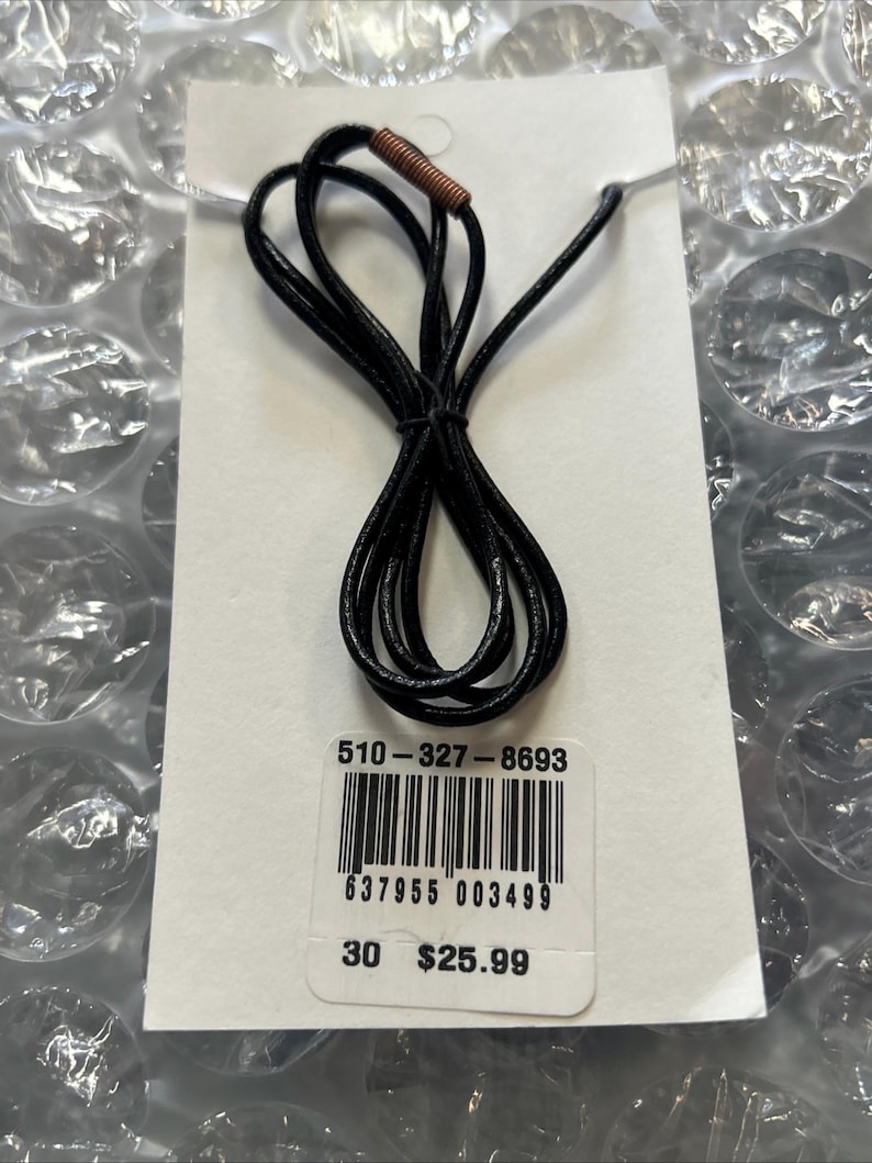 Bob Siemon 2” Nail and Copper Wire Cross Pendant on Leather Cord, 30 ...