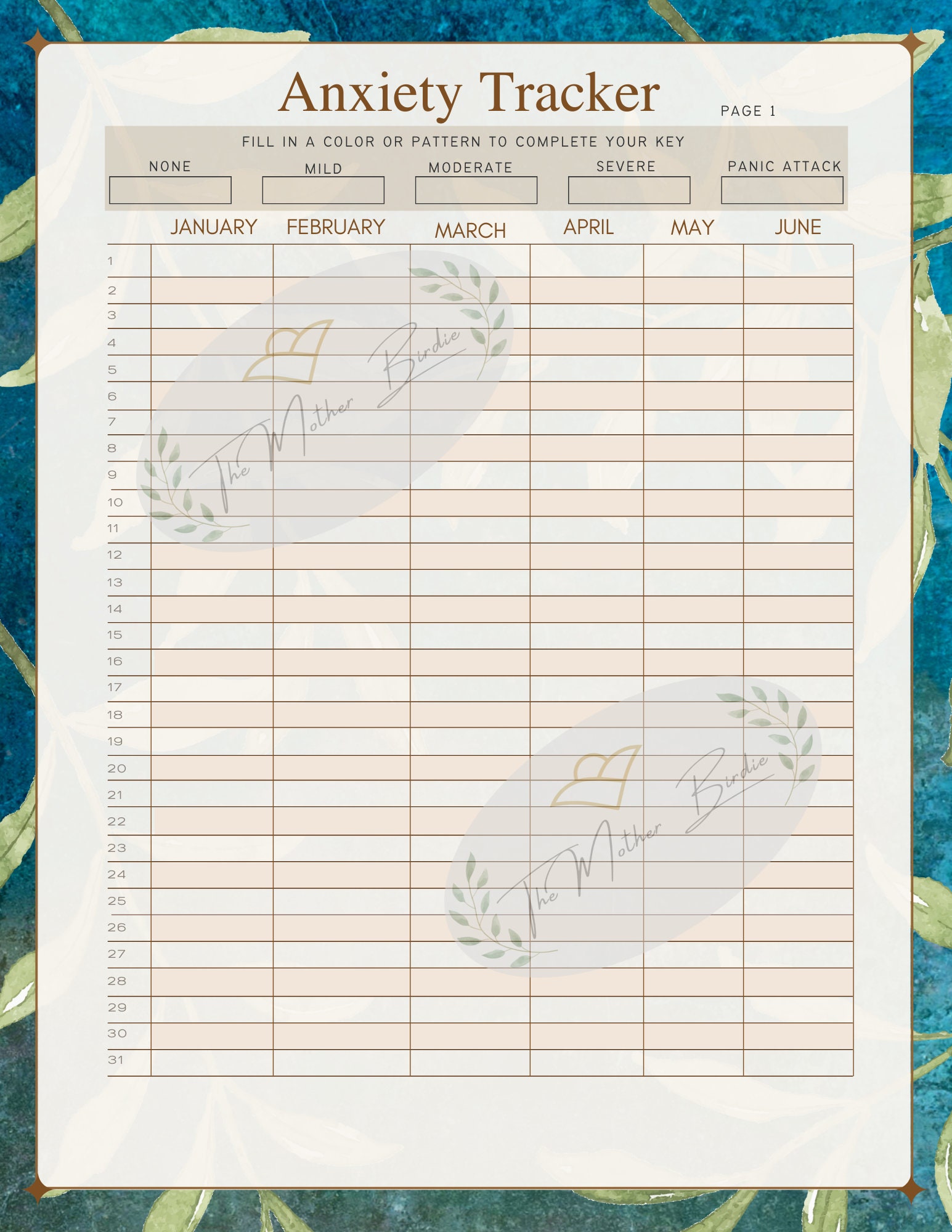 Printable Mental Health Planner Bullet Journal Style - Etsy