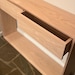 Custom Handmade Modern Solid Wood Waterfall Console Table - Etsy