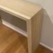 Custom Handmade Modern Solid Wood Waterfall Console Table - Etsy