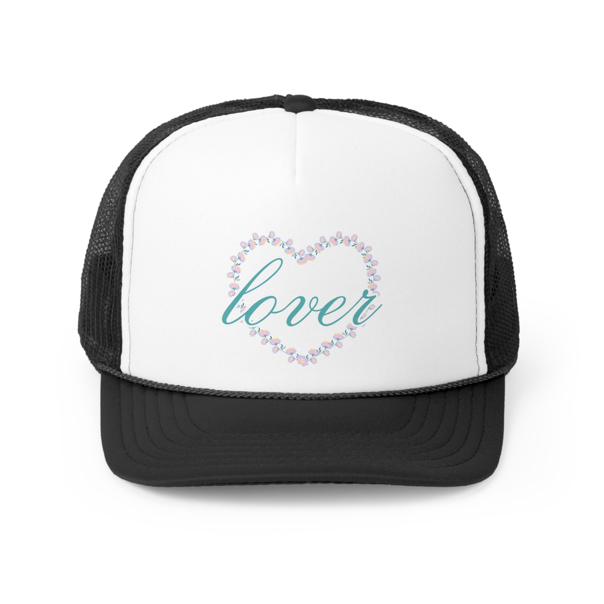Lover Trucker Hat Bachelorette Party Hats Heart Floral Girly Theme ...