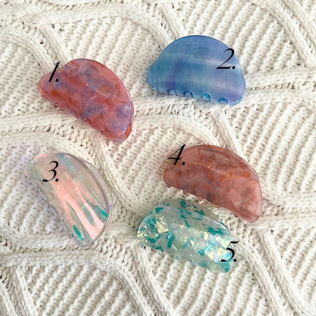 Personalized Name Hair Claw Clip, Custom Bachelorette Gift - Etsy
