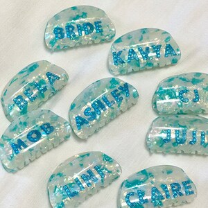 Personalized Name Hair Claw Clip, Custom Bachelorette Gift - Etsy