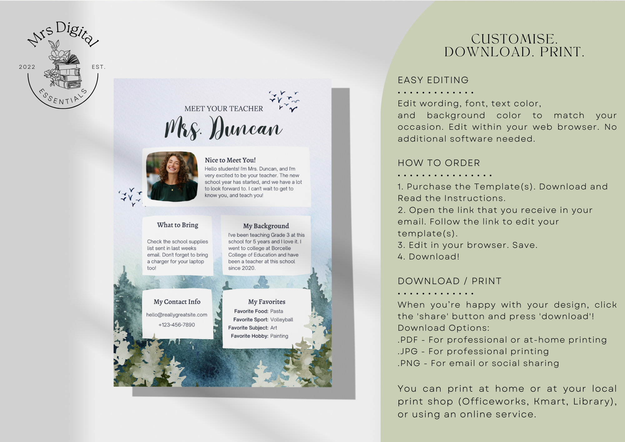 High School Teacher Classroom Bundle Digital Editable Meet - Etsy