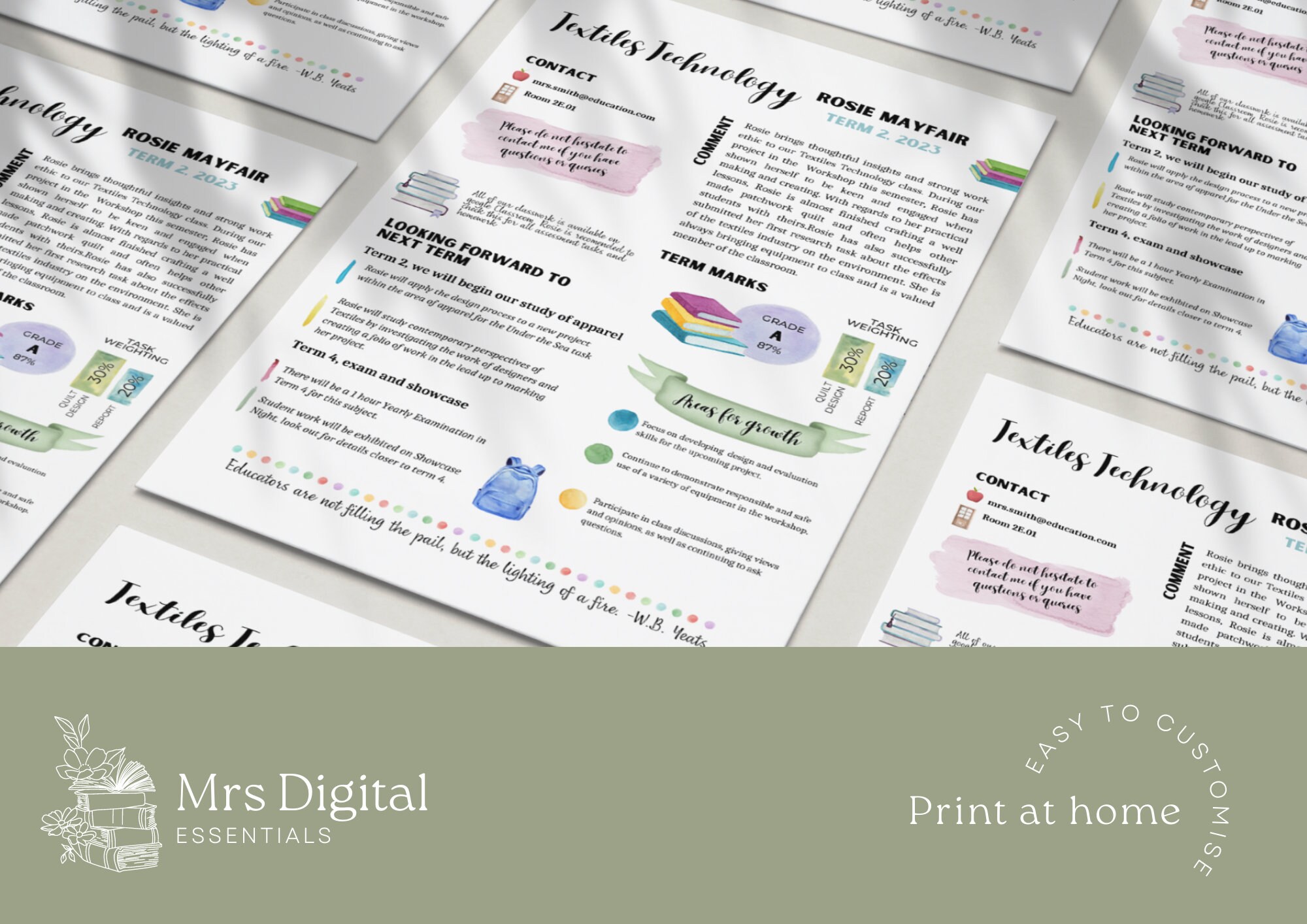 Digital, Editable High School Teacher, Parent Interviews Template ...