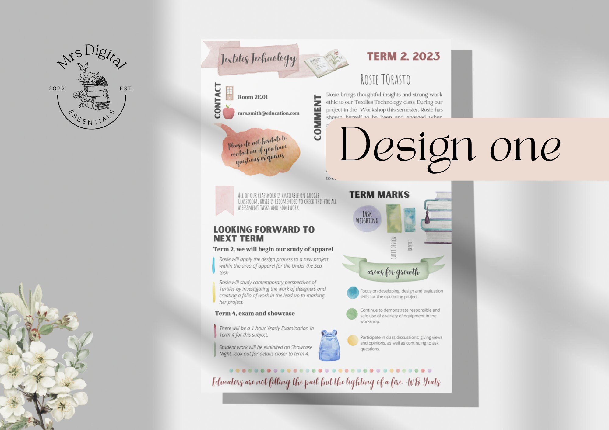 Digital, Editable High School Teacher, Parent Interviews Template ...