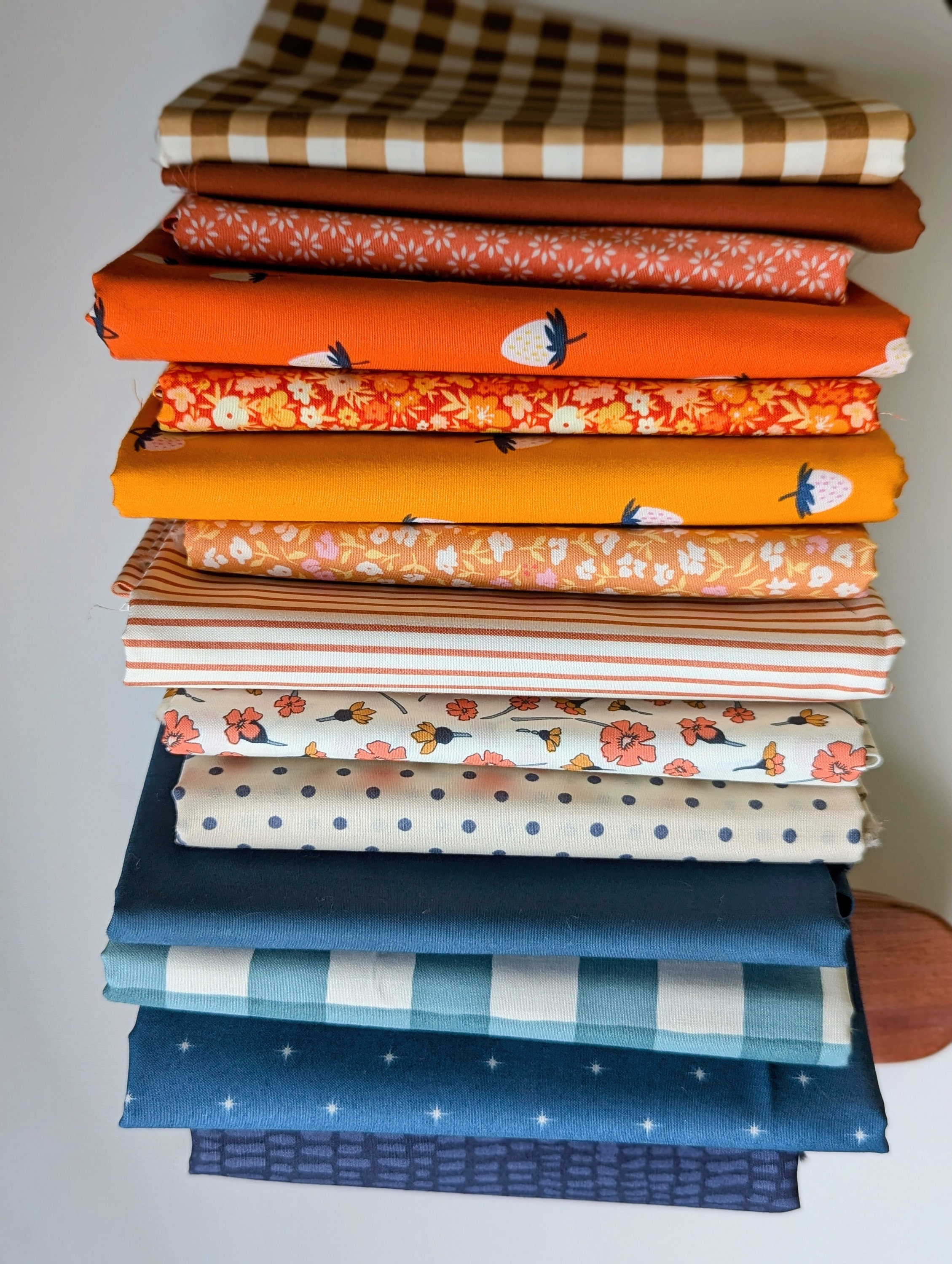 NEW | Strawberry Americana Fabric Bundle 14pc | Quilting Cotton Stripes ...