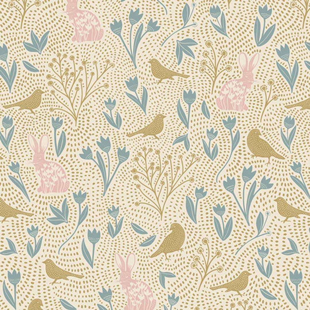 NESTING SEASON DAY | Fabric by the Yard | Spring Equinox Collection by ...