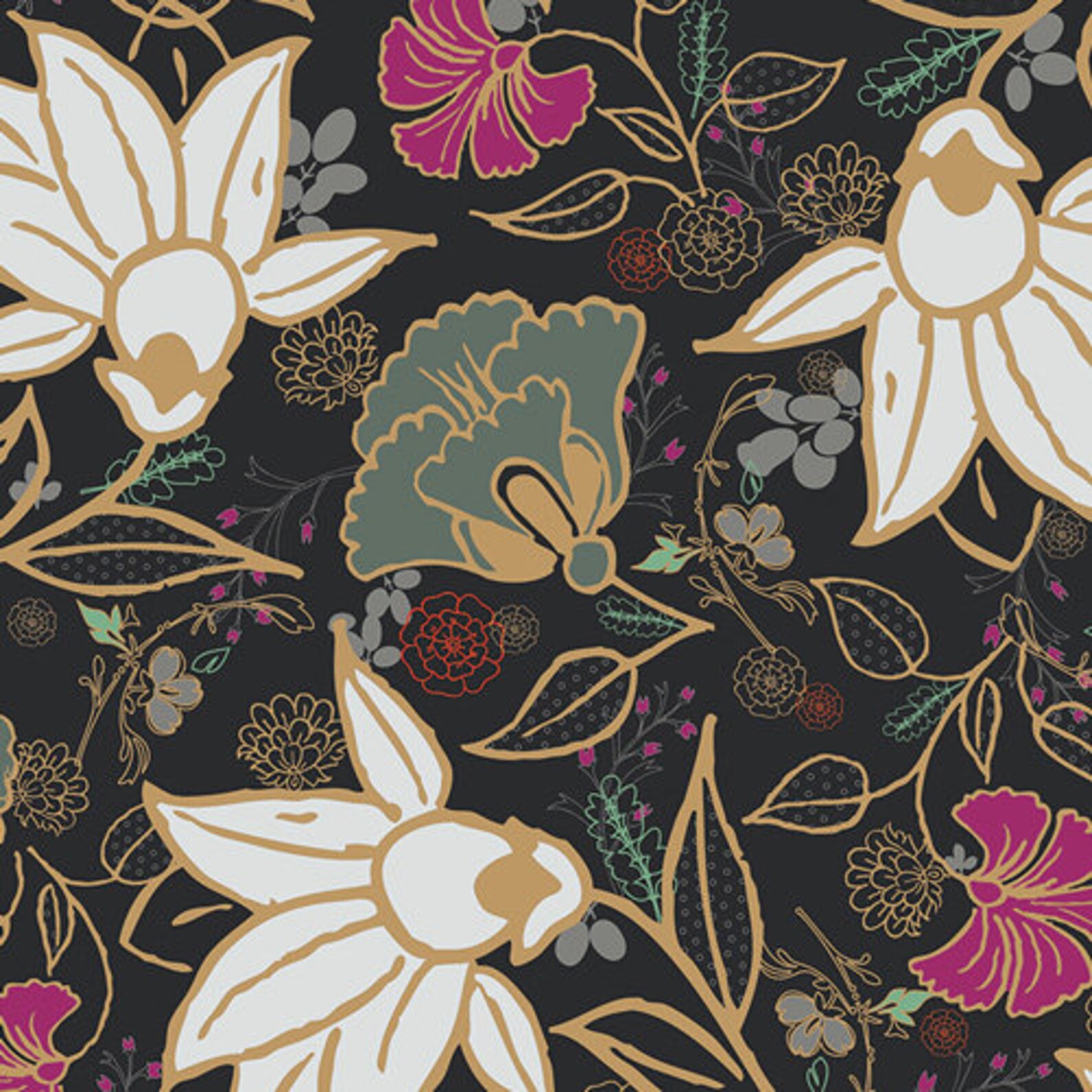 WILLOW BLOOMS SPICES | Fabric by the Yard | Art Gallery Fabrics - Etsy