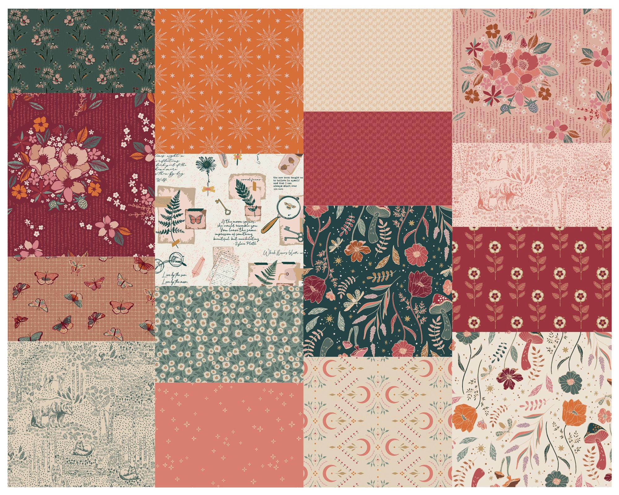 PETIT TWINKLESTAR RAY Fabric by the Half Yard, Woodland Keeper ...