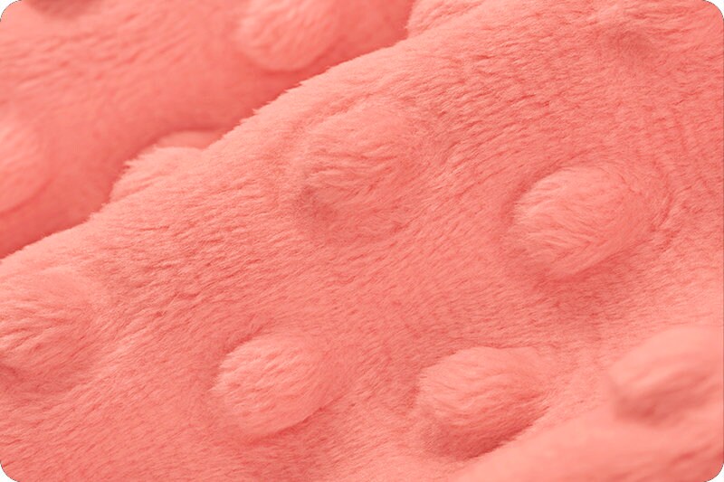 Coral Minky Shannon Cuddle Dimple Fabric by the Yard - Etsy