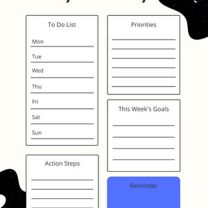 Productivity Planner MENS Color Scheme - Etsy