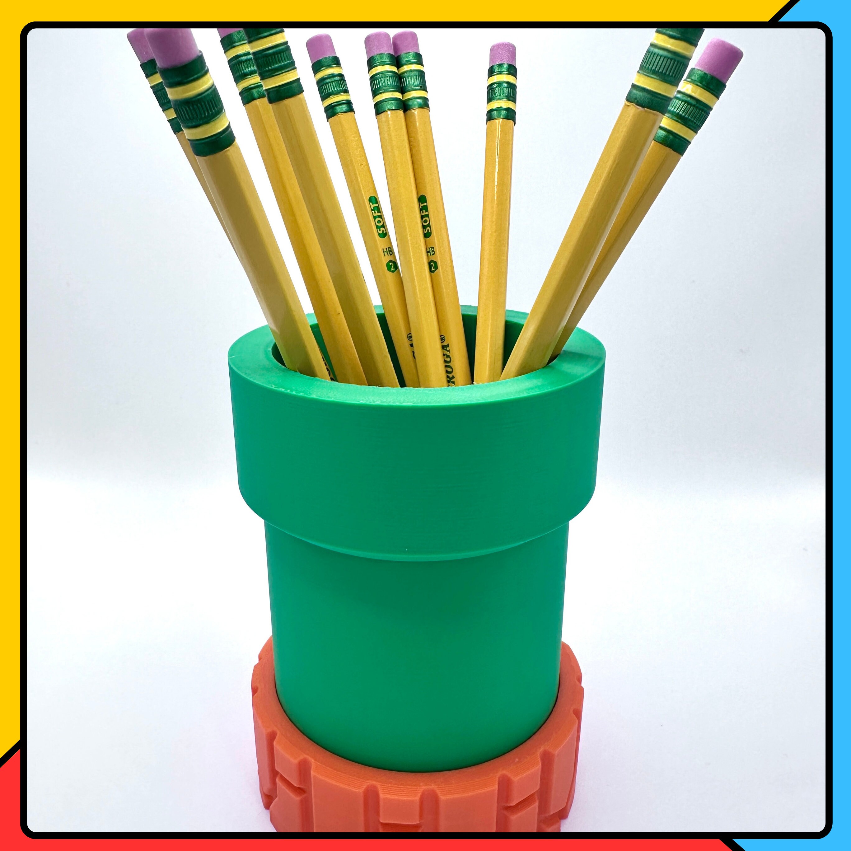 Cute Pencil Holder, 3D Printed Pipe Pen and Pencil Holder, High Quality ...