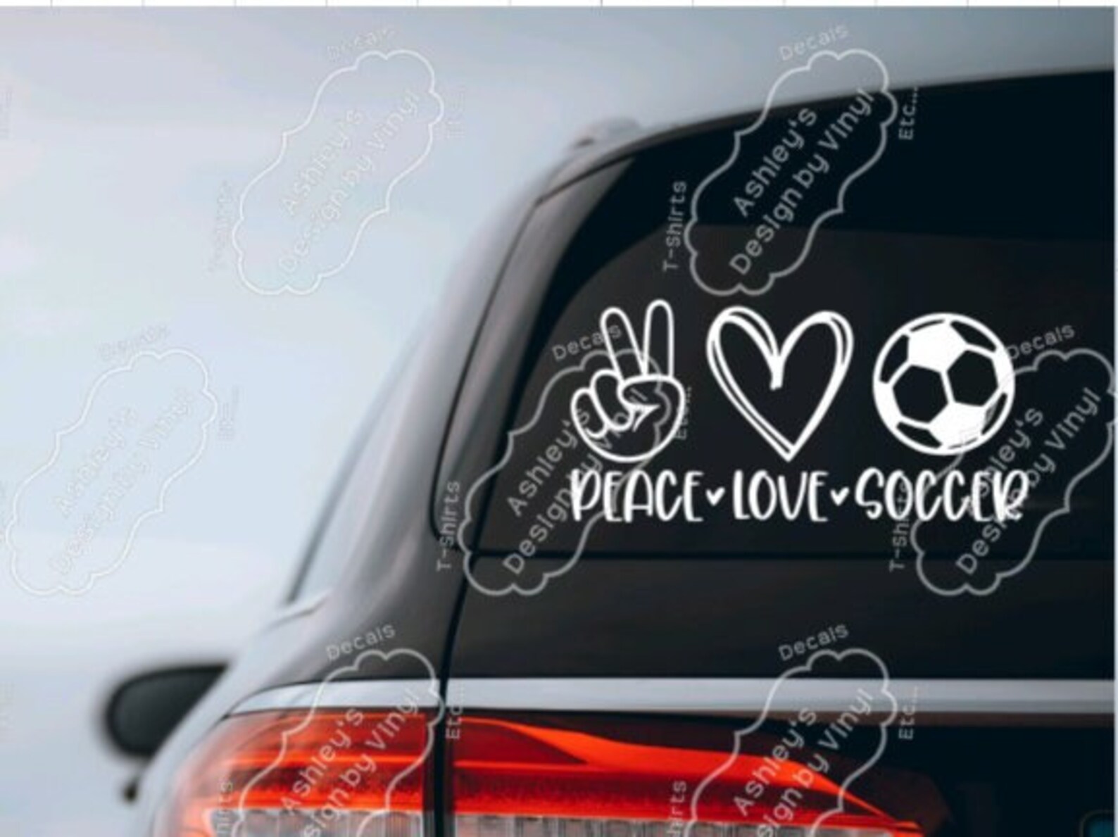 Soccer Car Decals - Etsy