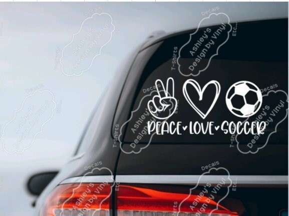 Soccer Car Decals - Etsy