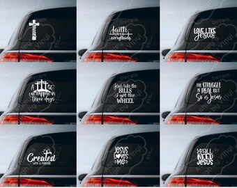 Faith Vinyl Adhesive Decal, Christian Car Sticker, Car Window Sticker ...