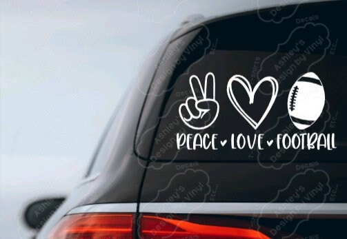 Football Car Decals - Etsy