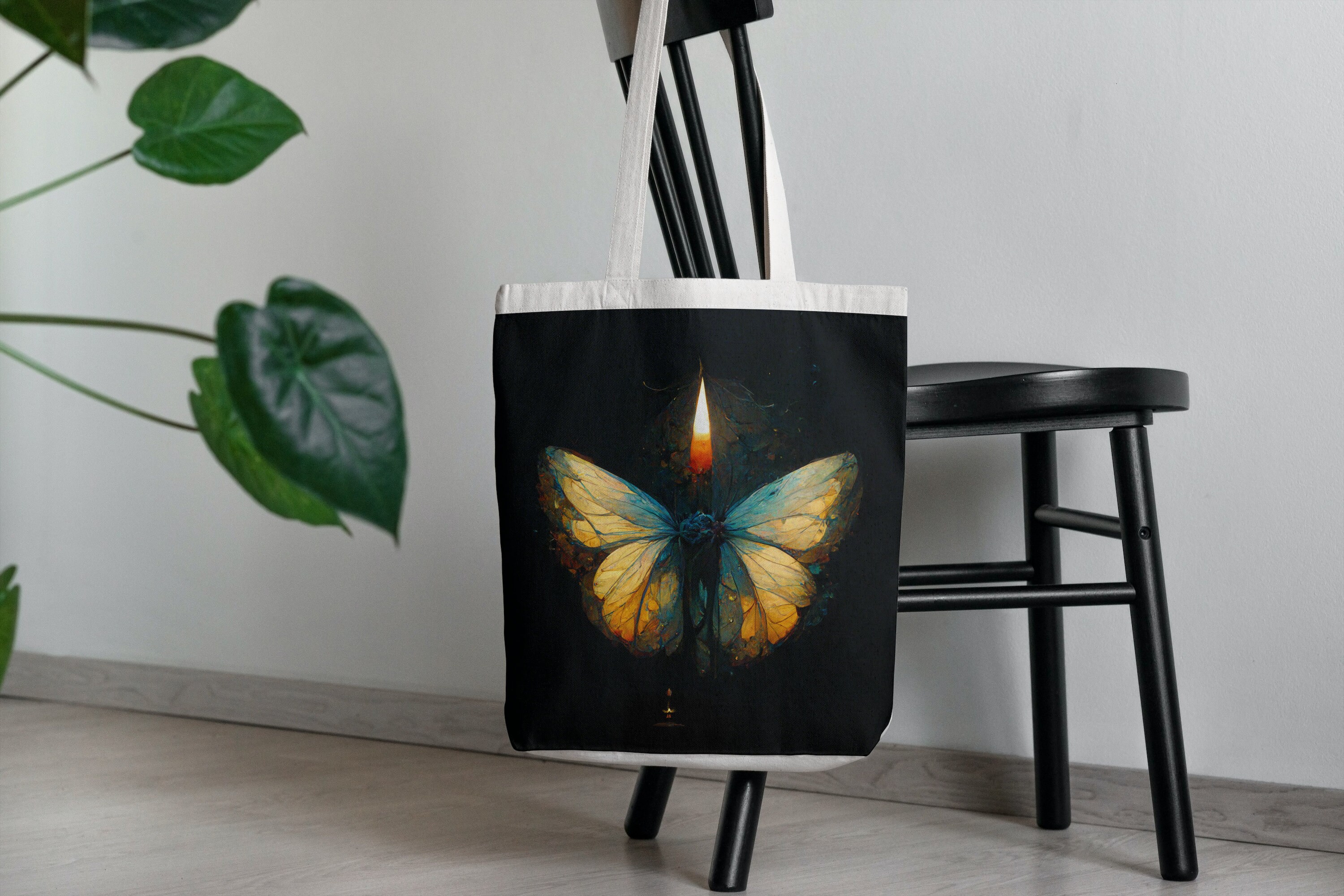 Candle Moth - Digital Art Painting, Surreal, AI Generated, Wall Art ...