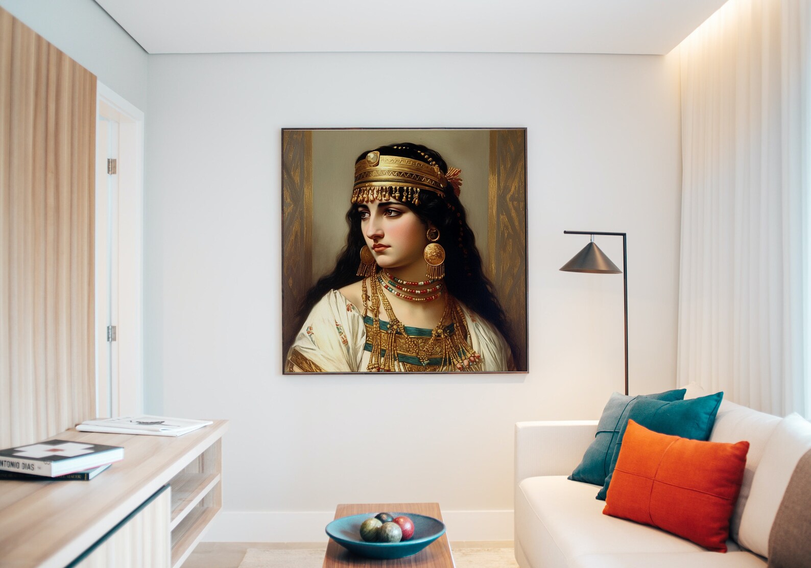 Cleopatra Digital Art Print, AI Generated, Wall Art, Square, AI Art ...