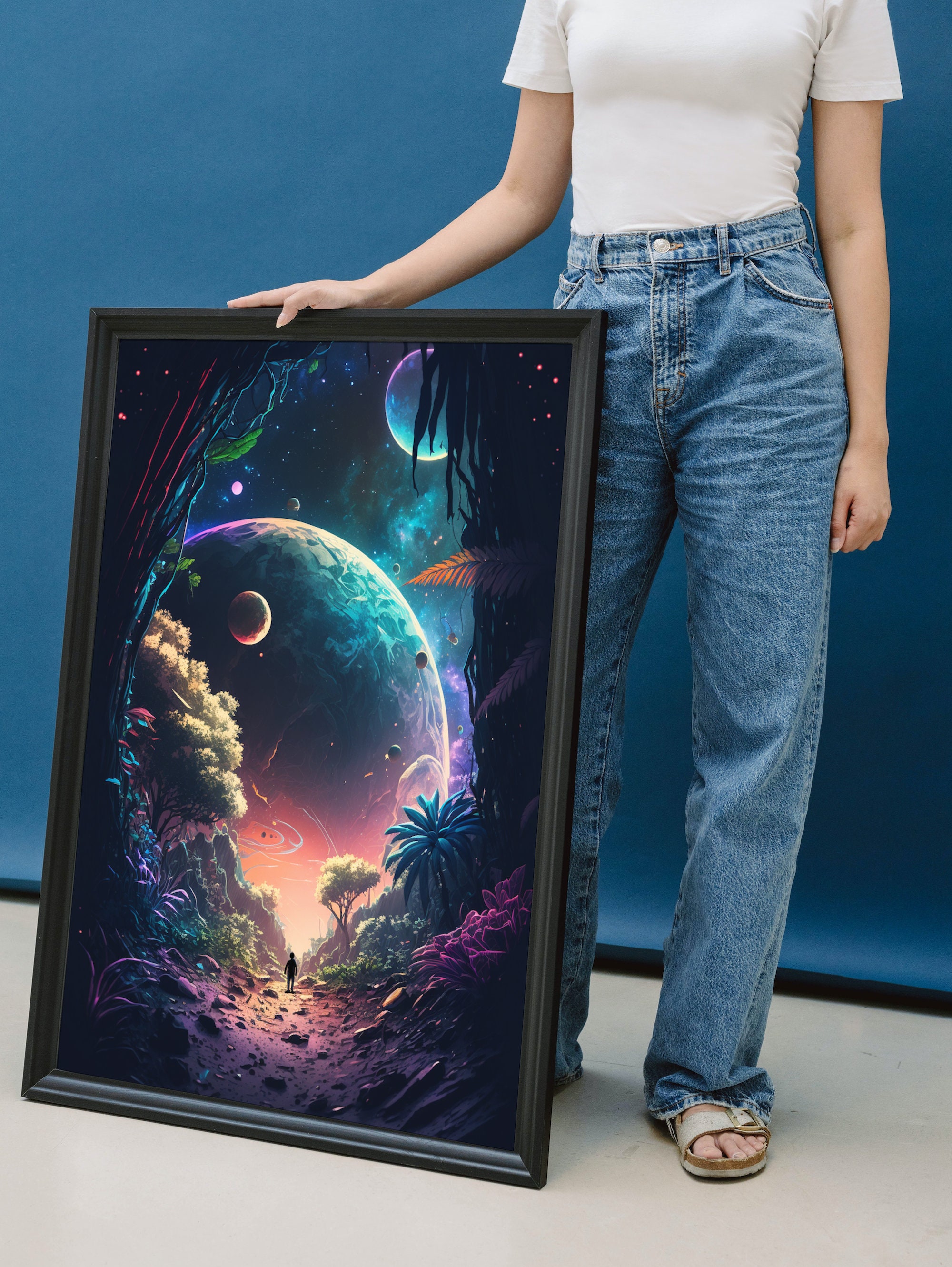 Cosmic Jungle - Digital Art Print, AI Generated, Wall, 2:3, AI Art ... Cosmic Jungle - Digital Art Print, AI Generated, Wall, 2:3, AI Art ...