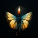 Candle Moth - Digital Art Painting, Surreal, AI Generated, Wall Art ...
