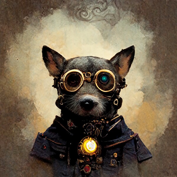 Steampunk Dog - Etsy