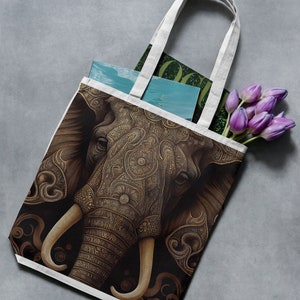 Mystic Elephant Digital Art Painting Wall AI Generated - Etsy