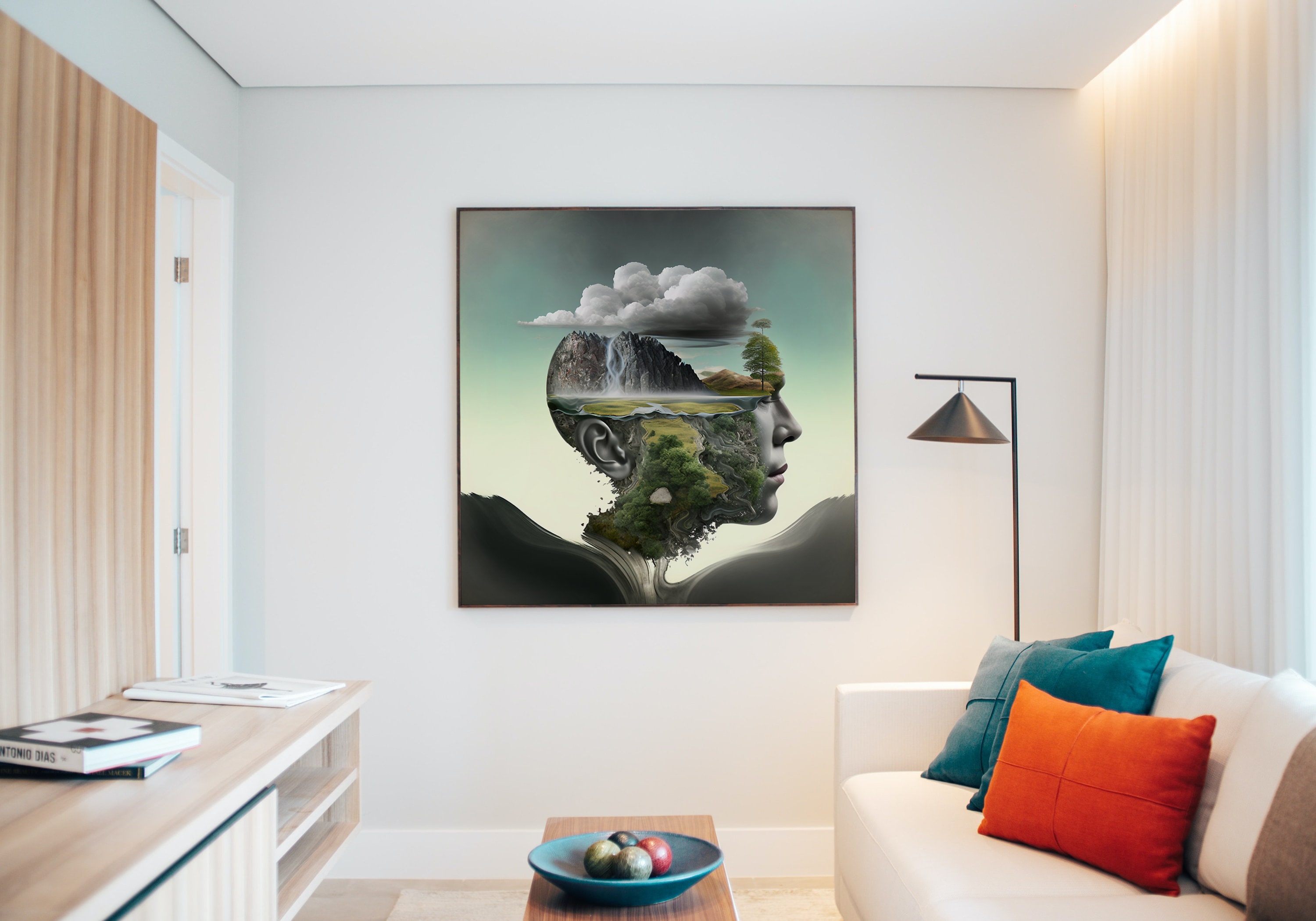 Inner Nature - Digital Art Print, AI Generated, Wall Art, Square, AI ...