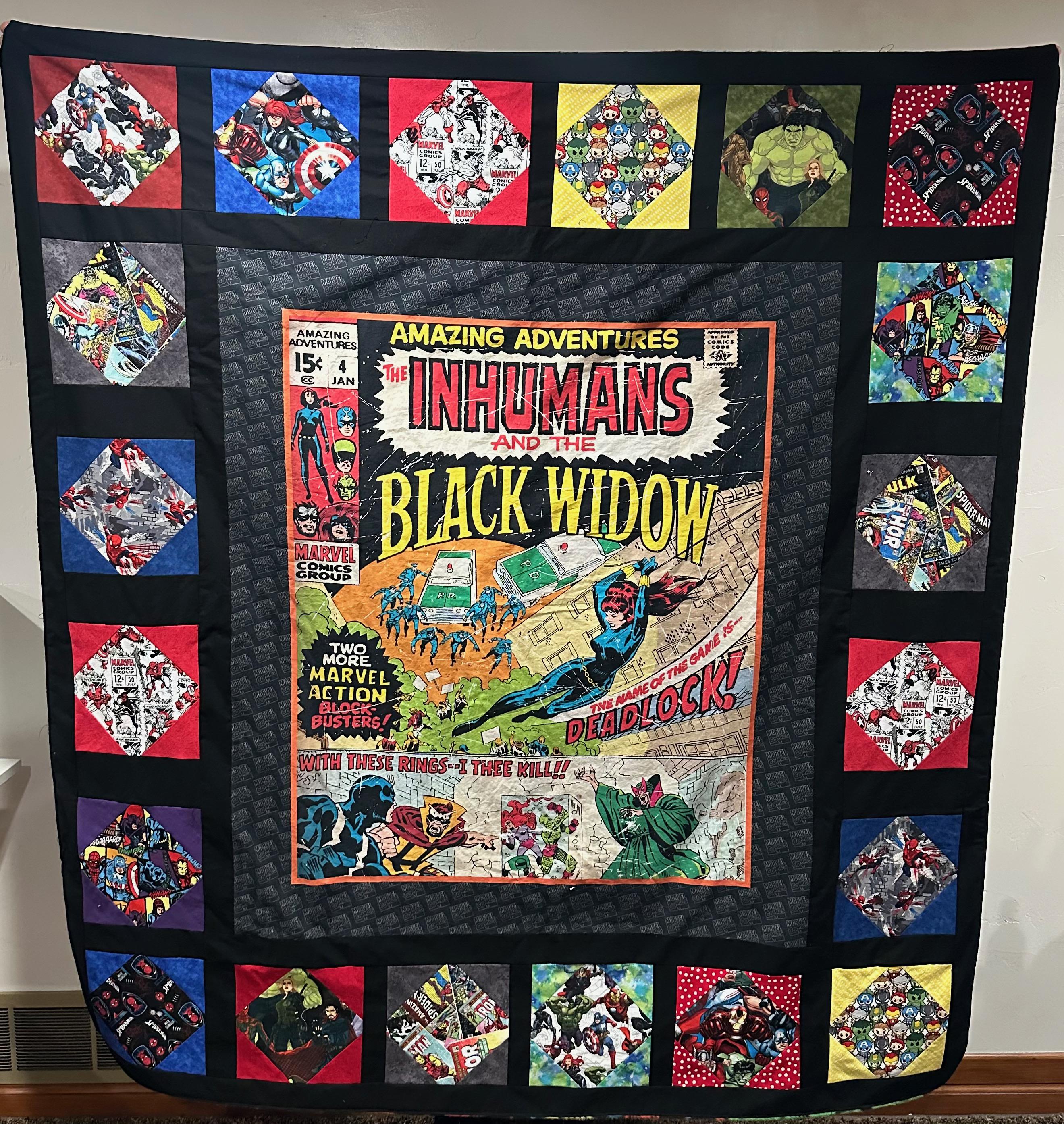 Marvel Superhero Quilt Eye Spy Quilt Marvel Blanket - Etsy