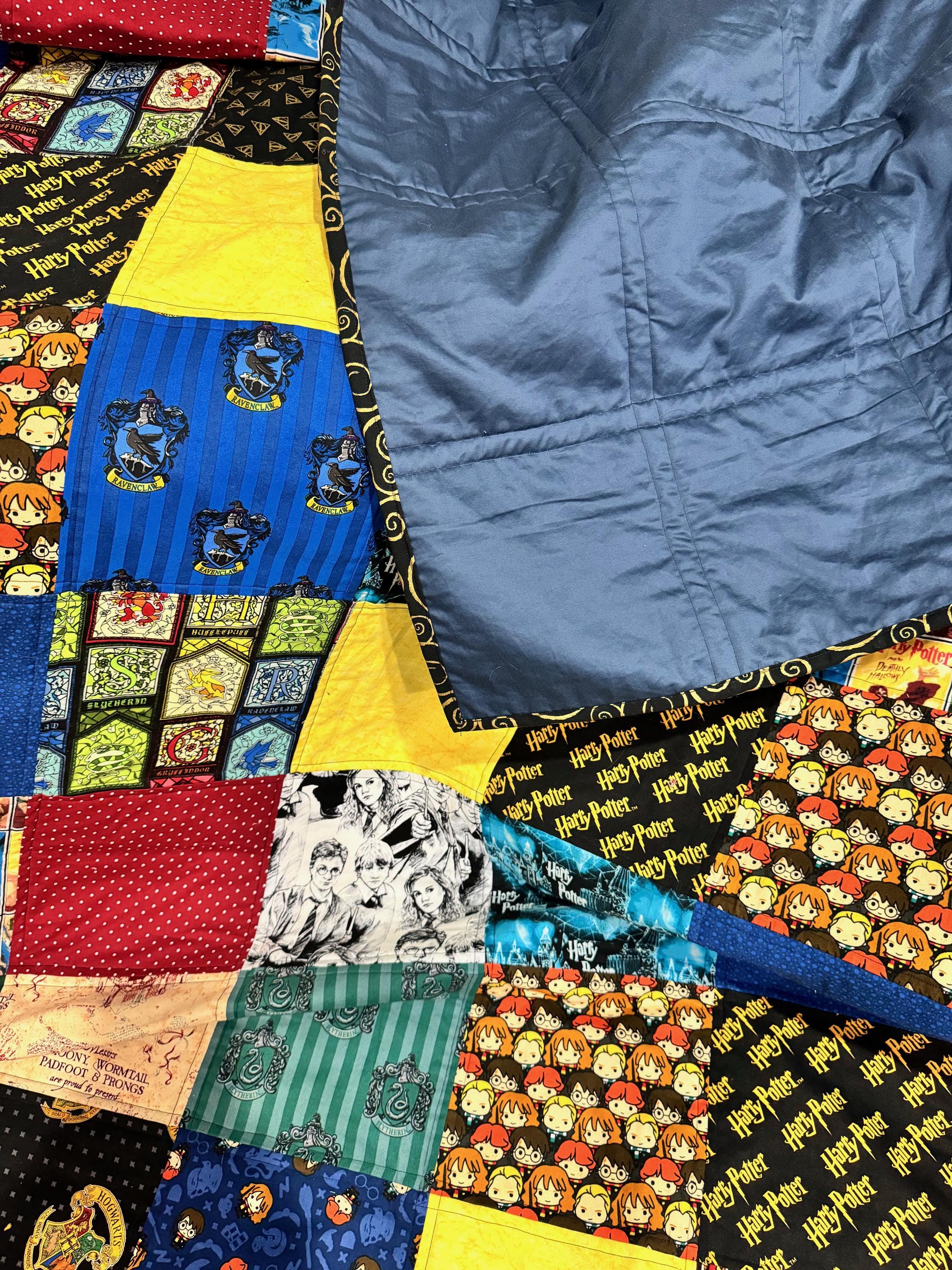 Harry Potter Quilt, Hogwarts Houses Twin Sized Comforter - Etsy
