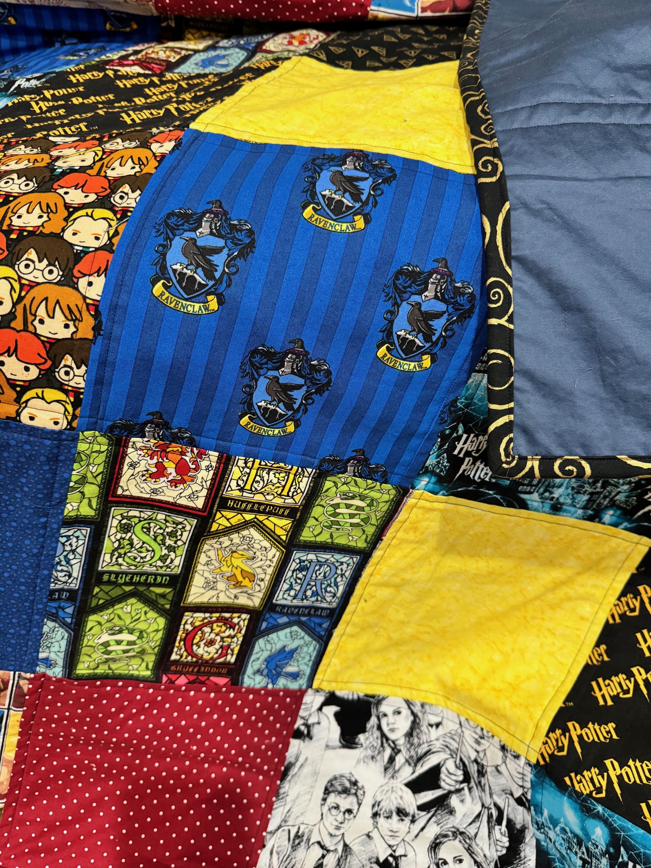 Harry Potter Quilt, Hogwarts Houses Twin Sized Comforter - Etsy