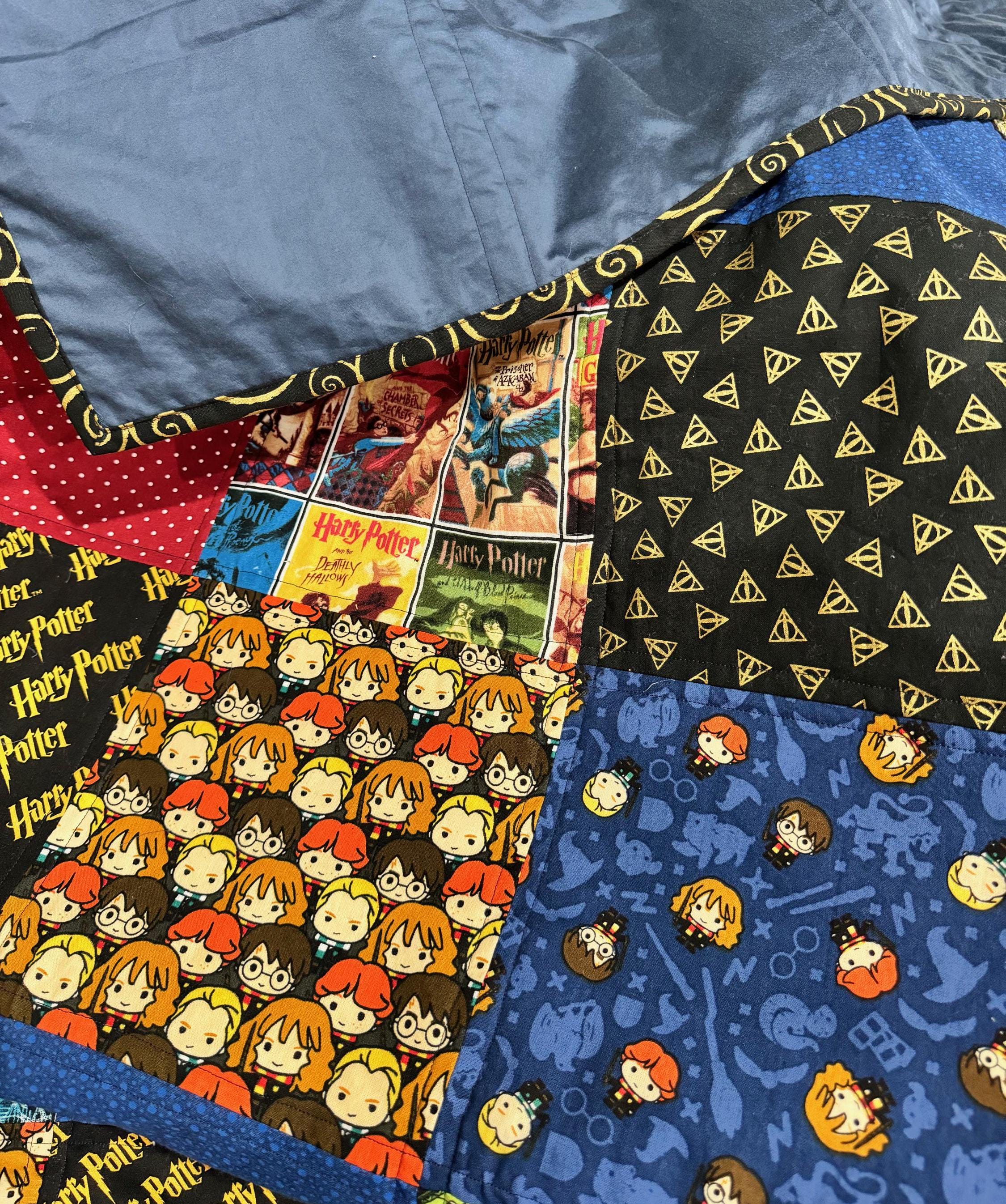 Harry Potter Quilt, Hogwarts Houses Twin Sized Comforter - Etsy