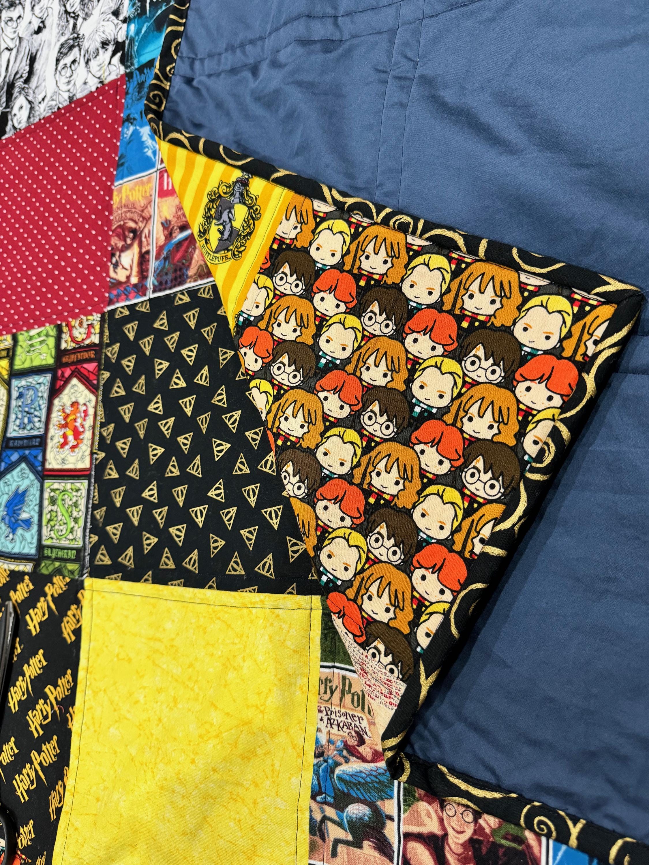 Harry Potter Quilt, Hogwarts Houses Twin Sized Comforter - Etsy