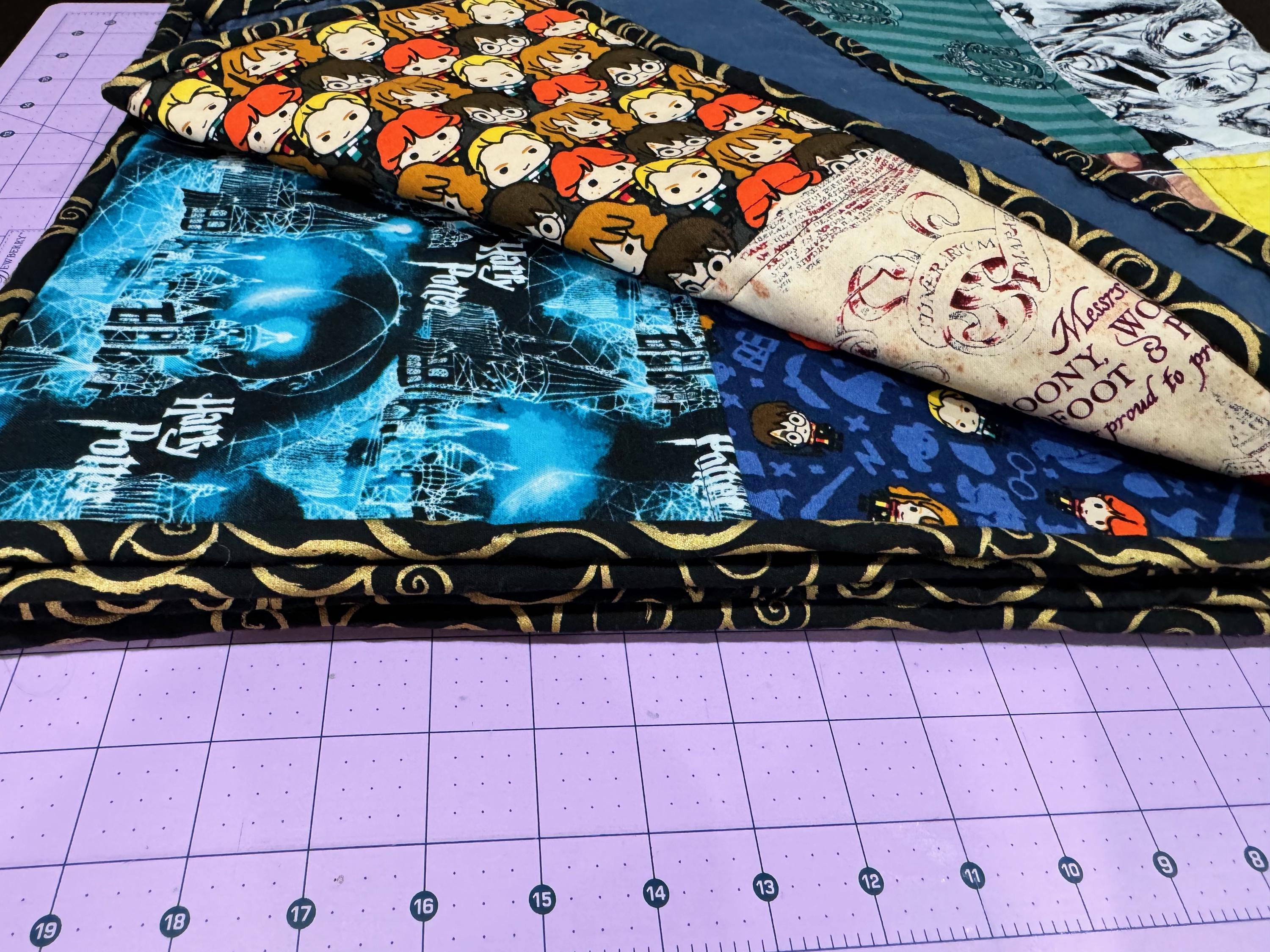 Harry Potter Quilt, Hogwarts Houses Twin Sized Comforter - Etsy