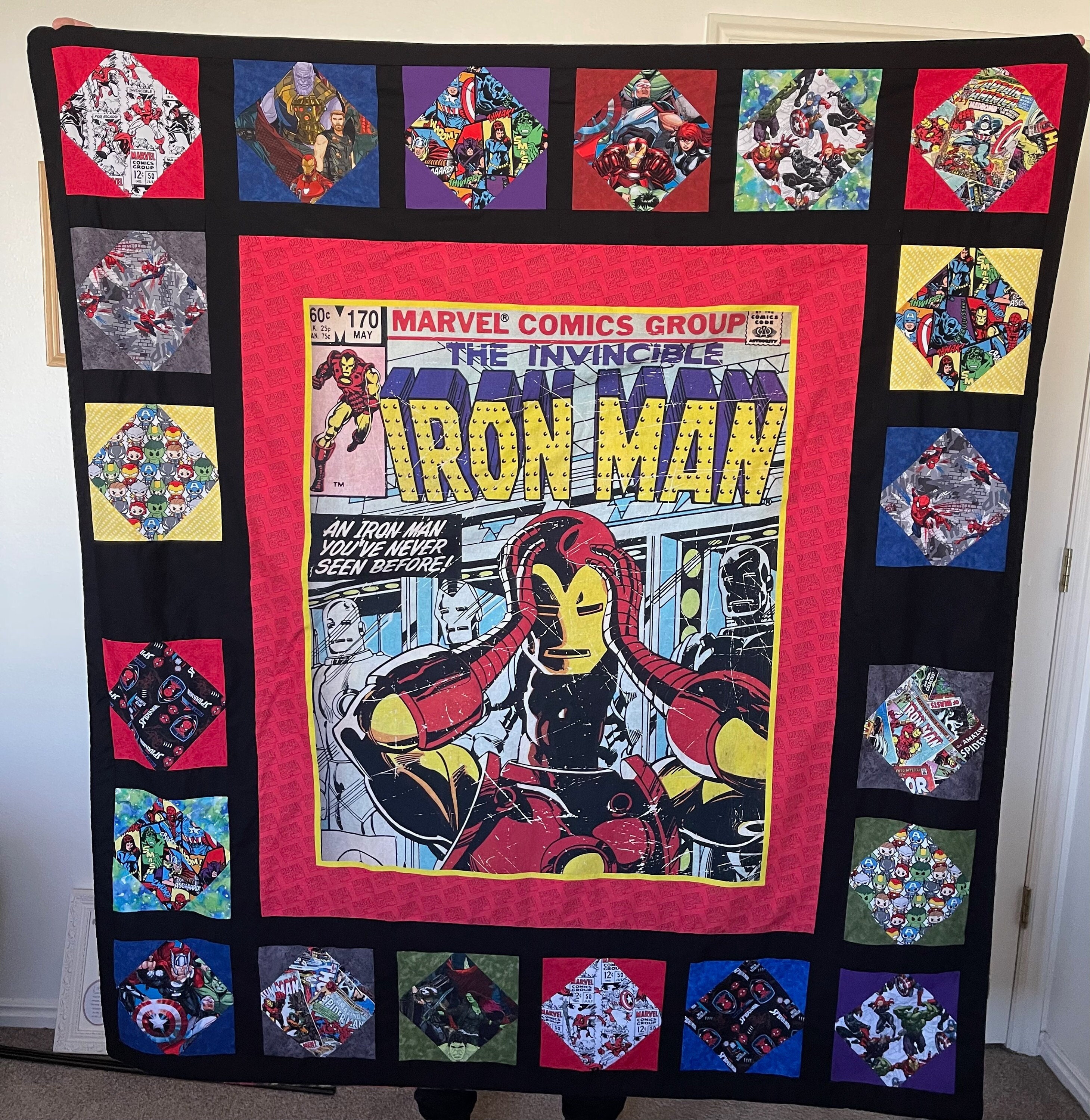 Marvel Superhero Quilt Eye Spy Quilt Marvel Blanket - Etsy